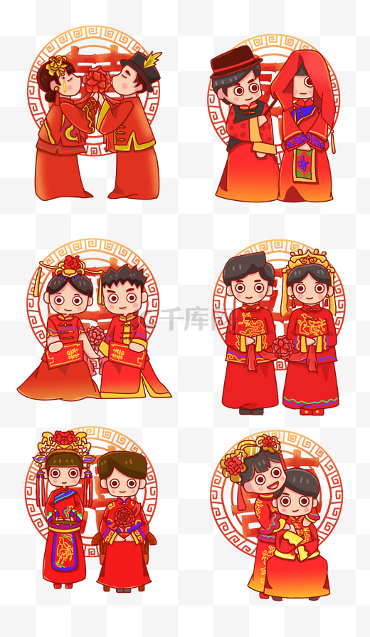 婚纱照q版图片 婚纱照q版图片素材免费下载 千库网
