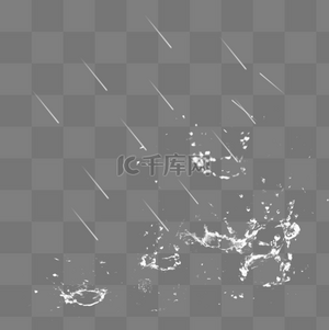 阴天暴风雨雨滴元素素材图片免费下载 千库网