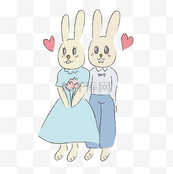 兔子新娘图片 兔子新娘素材 兔子新娘图片大全 千库网