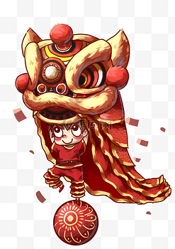 q版舞狮图片 q版舞狮素材 q版舞狮图片大全 千库网