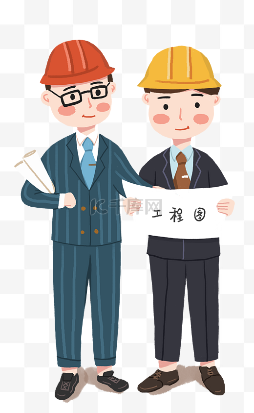 建筑工程师卡通图片 建筑工程师卡通图片素材免费下载 千库网