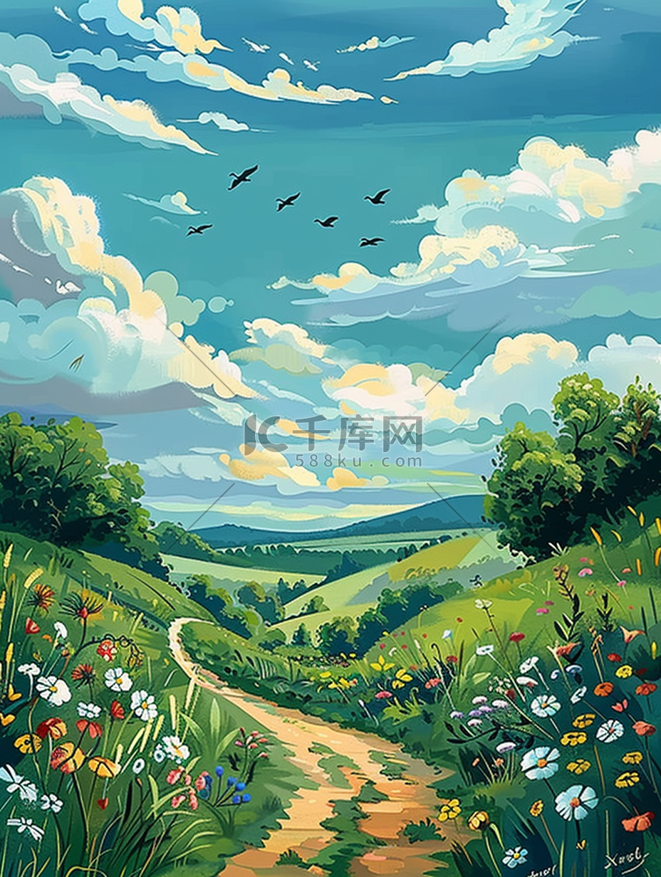小插图蓝天白云图片 小插图蓝天白云素材 小插图蓝天白云图片大全 千库网