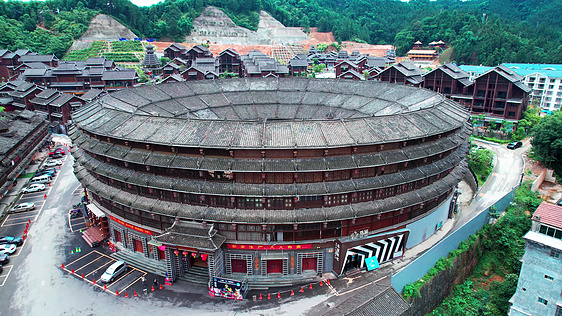 民族建筑简笔画 MP4 素材 图片 千库网
