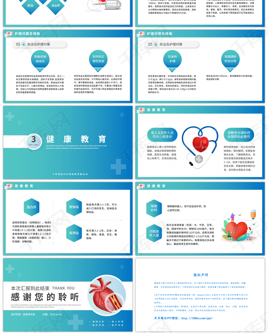 扁平风心衰病人个案护理讲解课件PPTppt模板免费下载-PPT模板-千库网