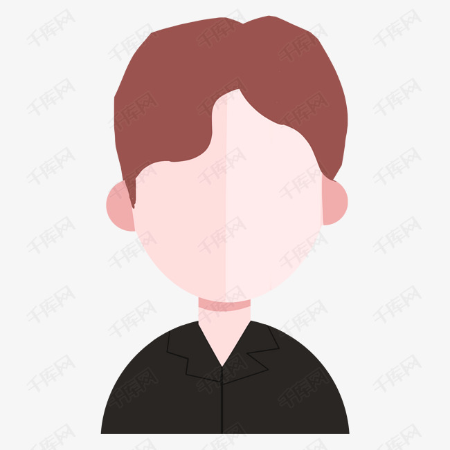 矢量卡通扁平化科技人头png素材图片免费下载-千库网