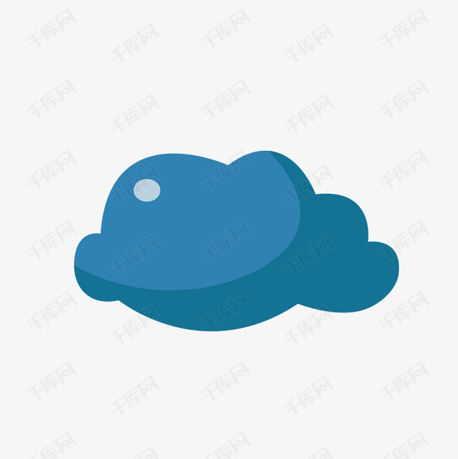 蓝色阴天设计图标素材图片免费下载-千库网