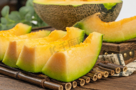 哈密瓜摄影图片-哈密瓜摄影作品-千库网