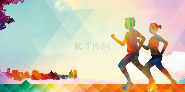 健步走海报背景图片_健步走海报背景素材图片_千库网