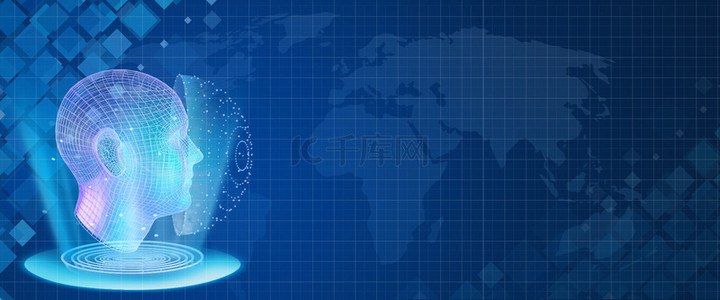 科技人脸识别背景图片_科技人脸识别背景素材图片_千库网