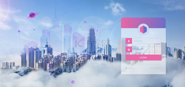 qq登录界面背景图片_qq登录界面背景素材图片_千库网