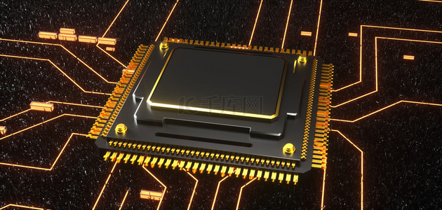 3d芯片背景图片-3d芯片背景素材图片-千库网