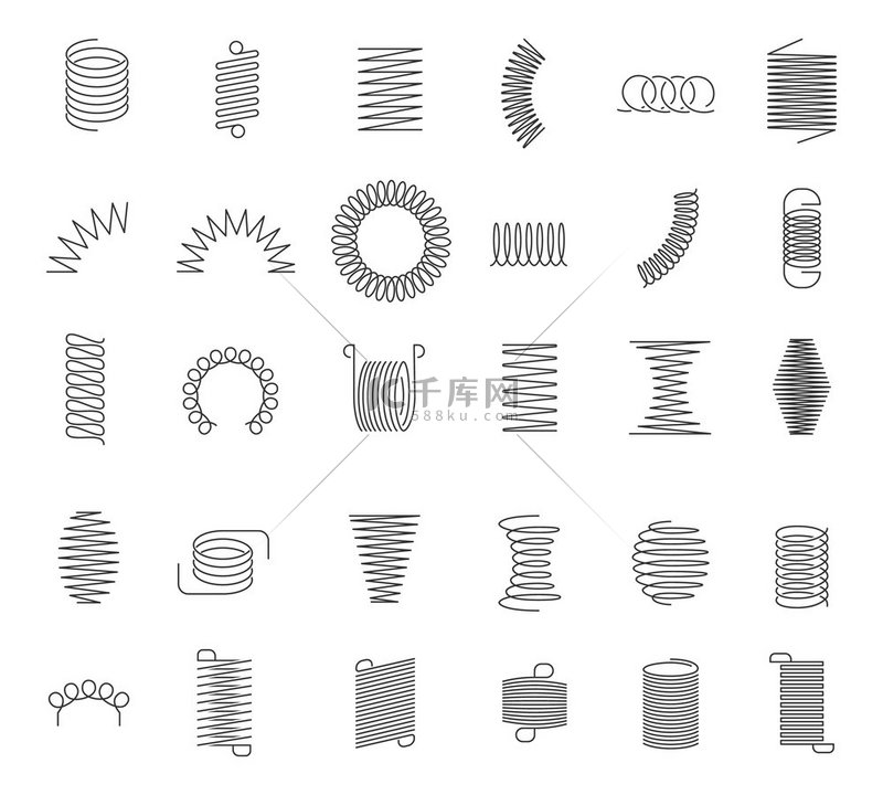 弹簧图标背景图片大全-弹簧图标高清照片下载-千库网