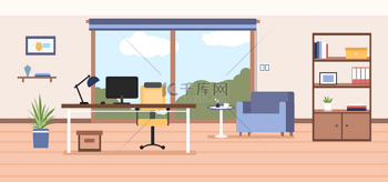 办公室背景图大全-高清办公室背景图片素材下载-千库网