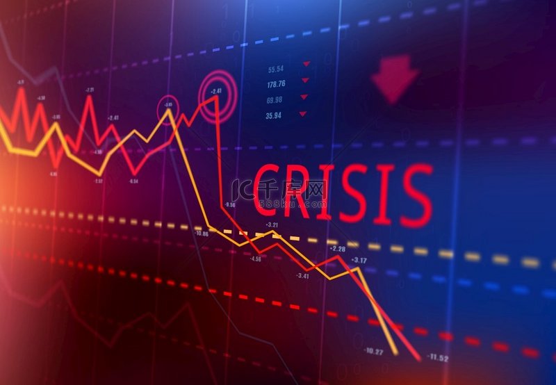 经济下行背景图片大全-经济下行高清照片下载-千库网