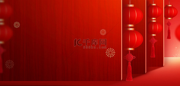 元宵节花环背景图片_元宵节花环背景素材图片_千库网