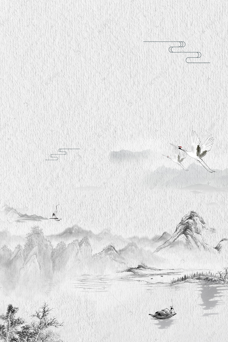 水墨山水画背景素材水墨山水画素材山水画背景素材水墨画背景山水