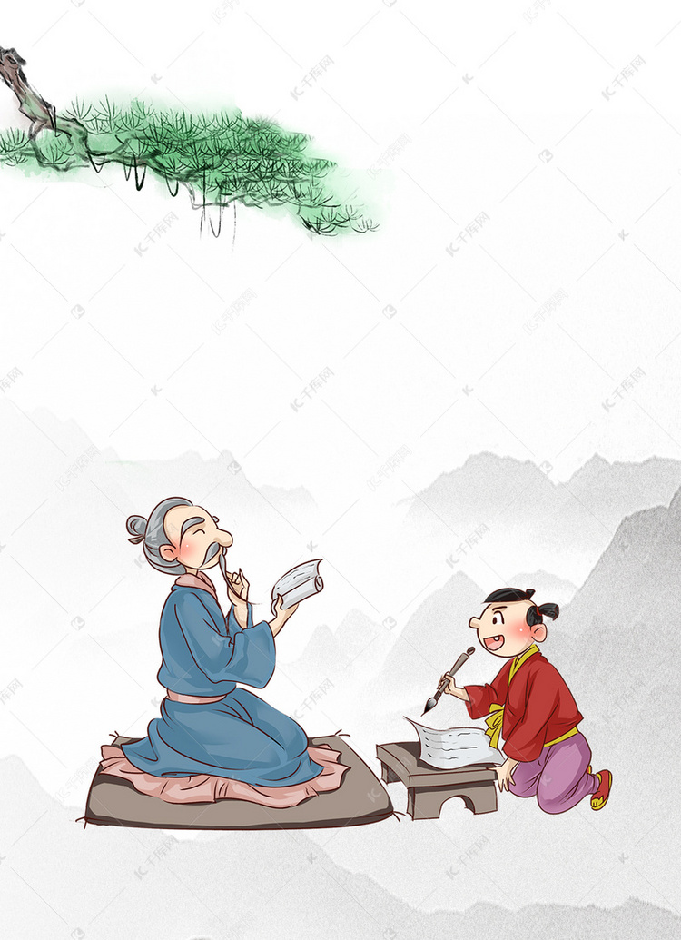 古风国学文化经典背景图片免费下载-千库网