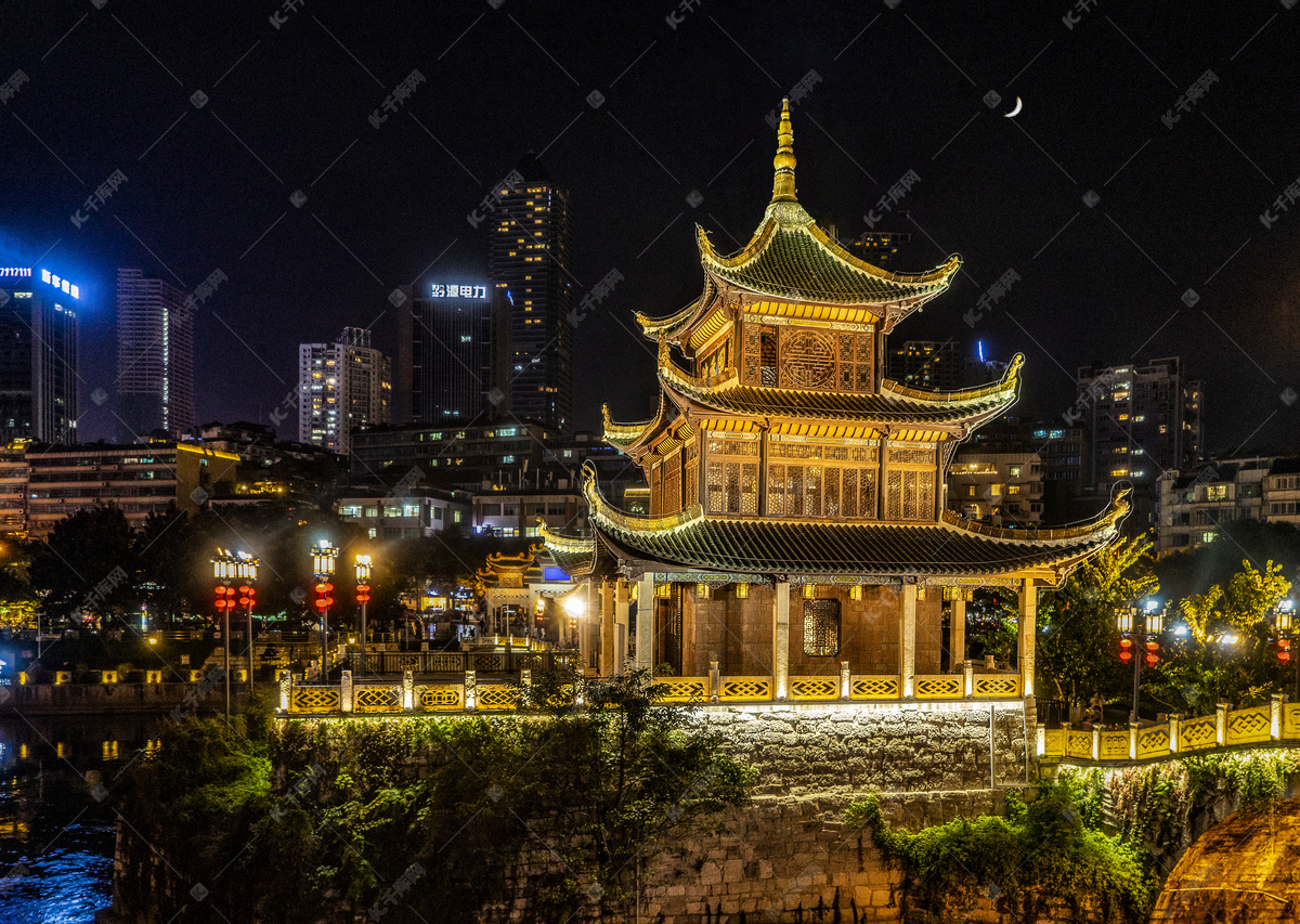 贵阳甲秀楼摄影图高清摄影大图 千库网