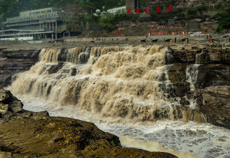 黄河壶口瀑布高清摄影大图-千库网