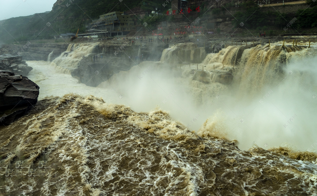 黄河壶口瀑布高清摄影大图-千库网