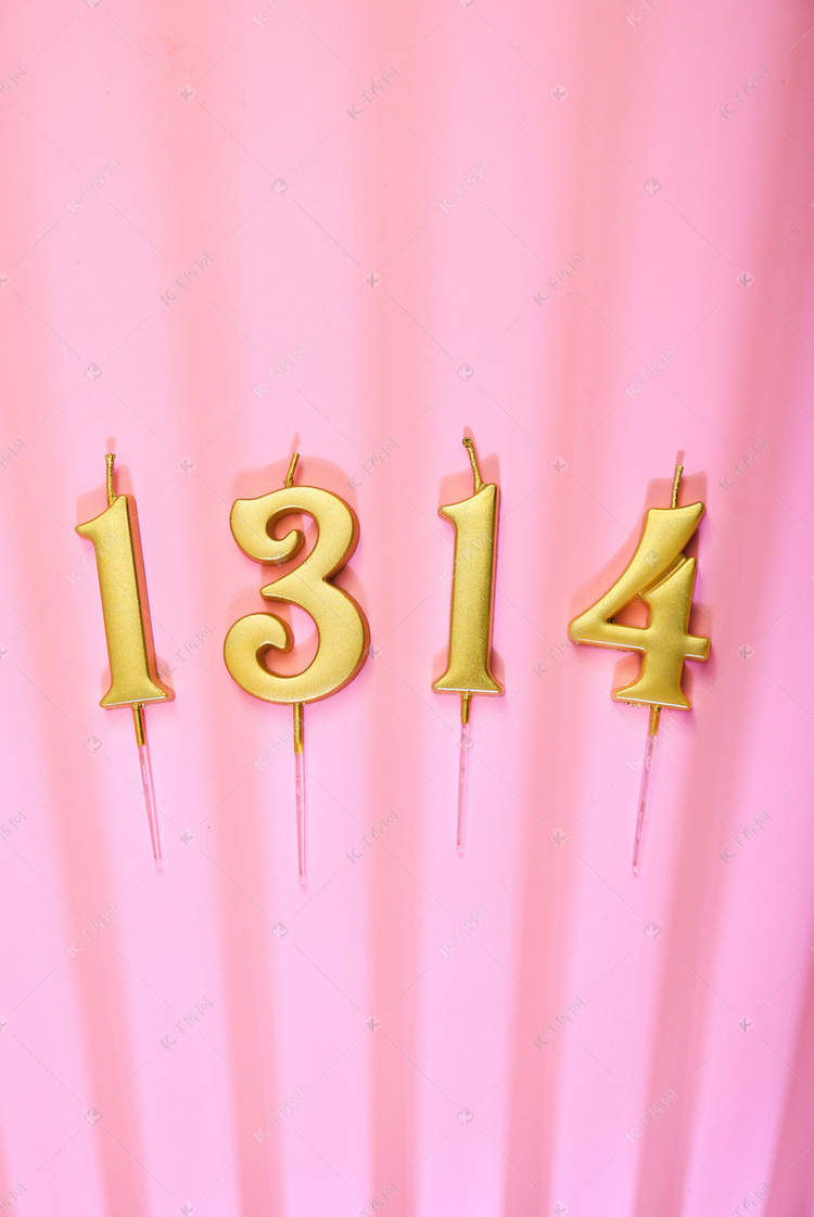 浪漫情人节1314数字高清摄影大图-千库网