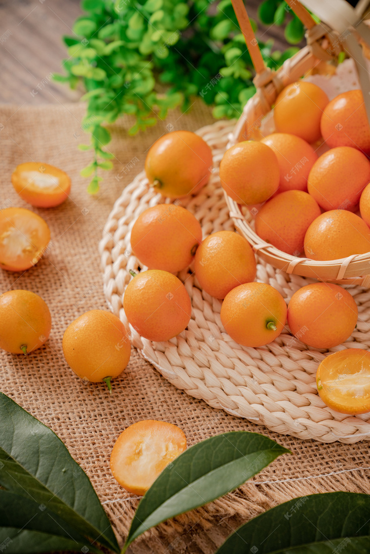 新鲜金桔水果美食高清摄影大图-千库网