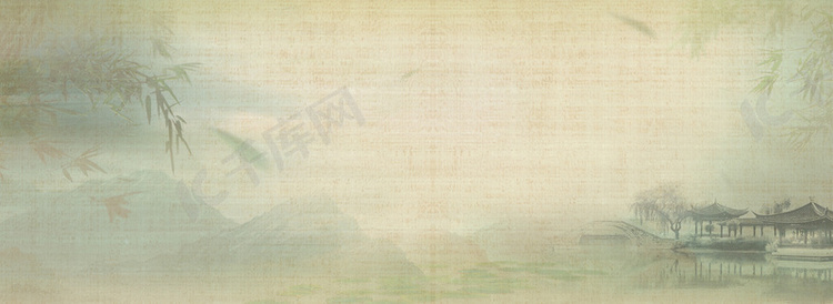 典雅水墨质朴古风背景图片免费下载-千库网