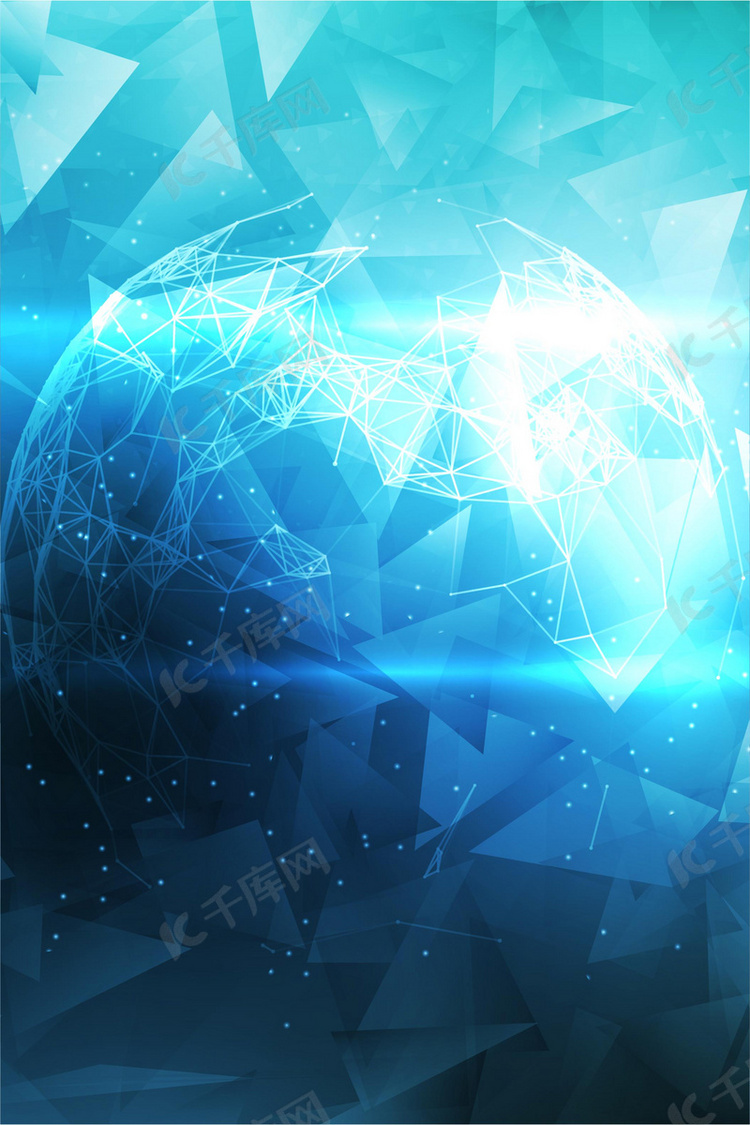 科技感蓝色背景广告背景图片免费下载-千库网