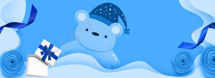 蓝色卡通创意时尚背景图片免费下载-千库网