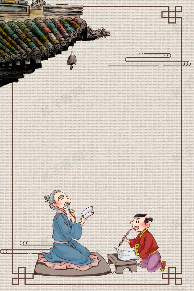 古风国学文化经典背景图片免费下载-千库网