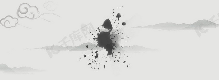 水墨山水PPT背景图片免费下载_海报banner/高清大图_千库网(图片编号5915356)