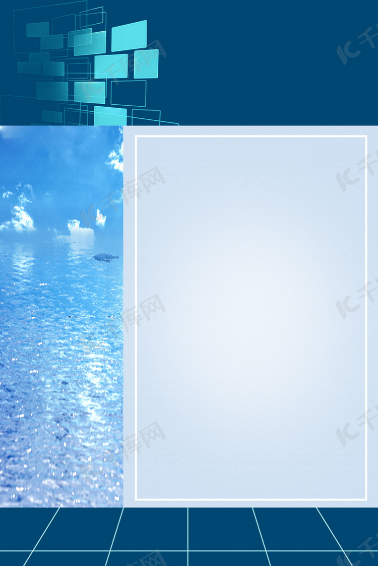 蓝色企业员工风采背景素材背景图片免费下载-千库网