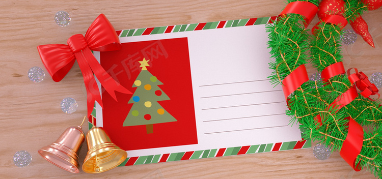 圣诞节贺卡主题背景图片免费下载-千库网