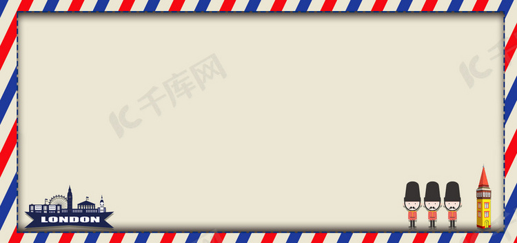 手绘英伦复古背景海报背景图片免费下载-千库网