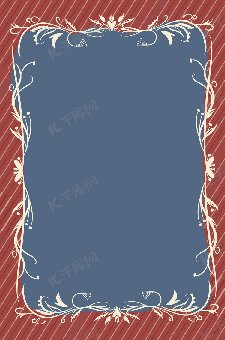 复古英伦风背景边框海报背景图片免费下载-千库网