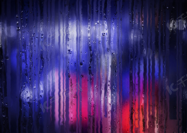 雨夜玻璃窗背景图片免费下载-千库网