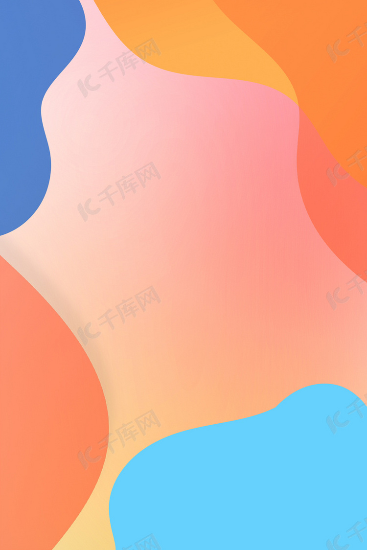 撞色彩色融色清新背景图片免费下载-千库网