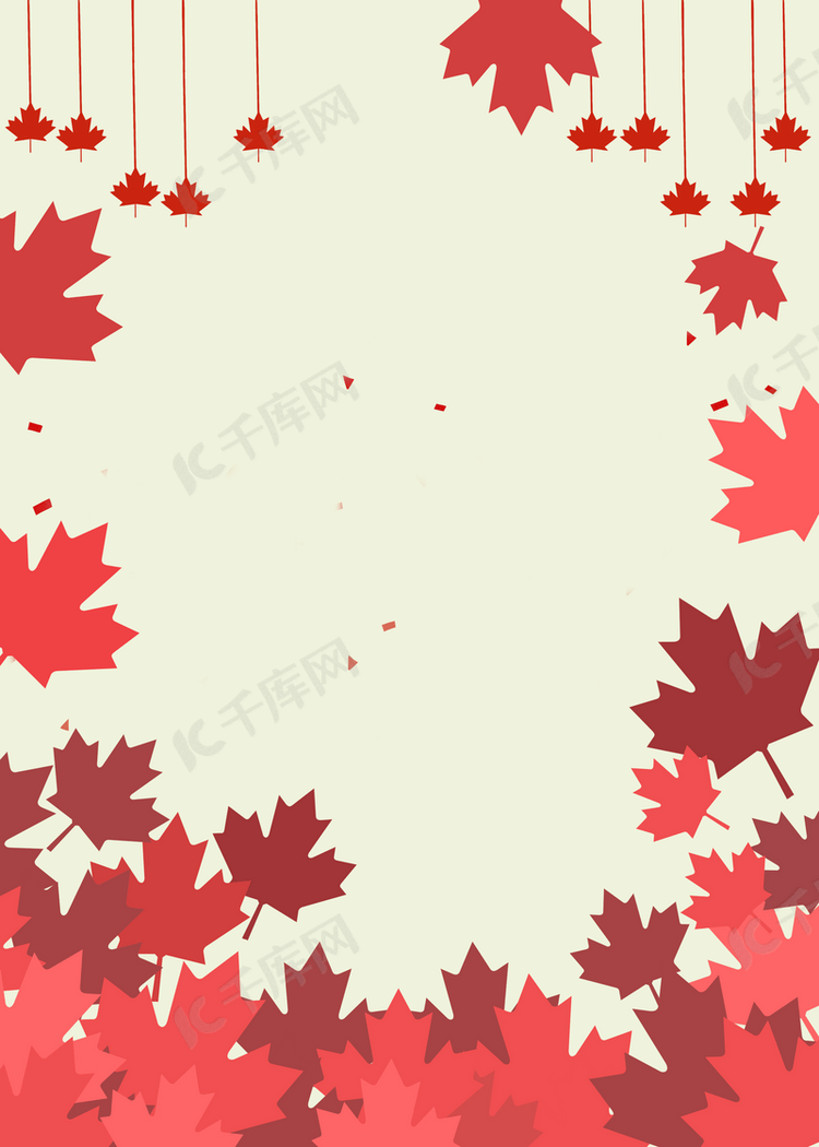 加拿大枫叶底纹背景图片免费下载-千库网