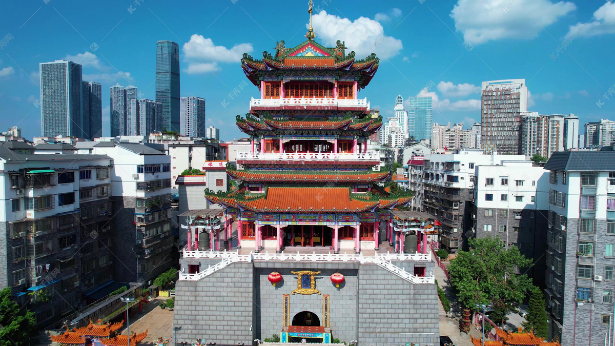 柳州西来古寺旅游景点高清摄影大图-千库网