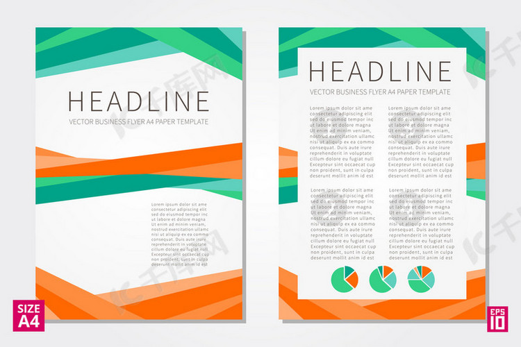 Flyer, poster, leaflet, annual report背景图片免费下载-千库网