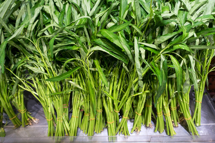 Ipomoea aquatica in a Thai marke高清摄影大图-千库网