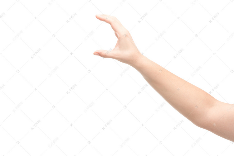 在白色上被隔离的女性保持姿势的剪影高清摄影大图-千库网