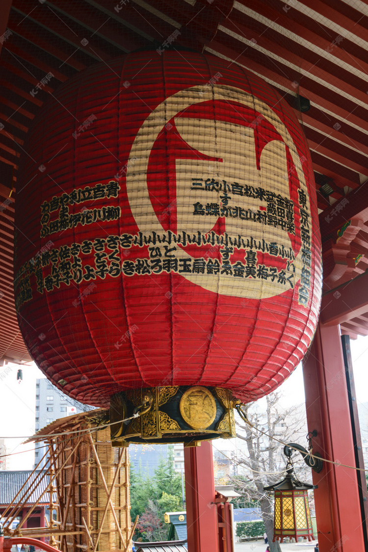 日本的古代巨型灯笼.高清摄影大图-千库网