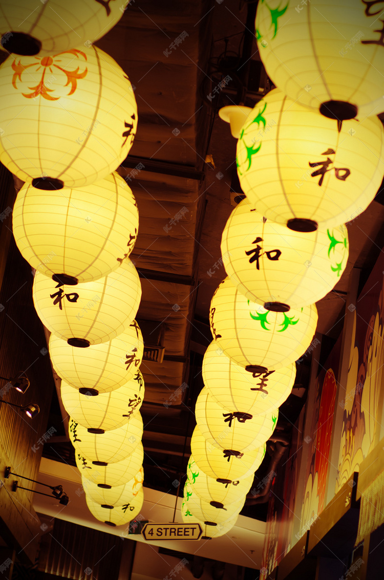 日式灯笼高清摄影大图-千库网