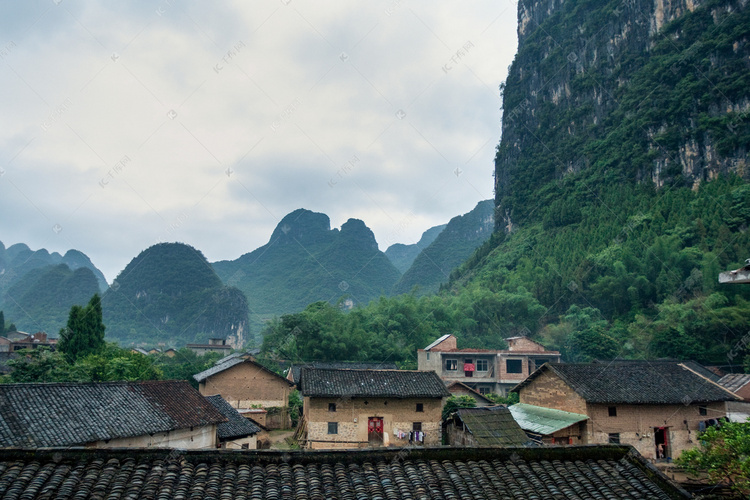 Traditional village in rural China高清摄影大图-千库网