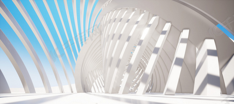 Colorful abstract panoramic background: geometric white ring. ( Car ...