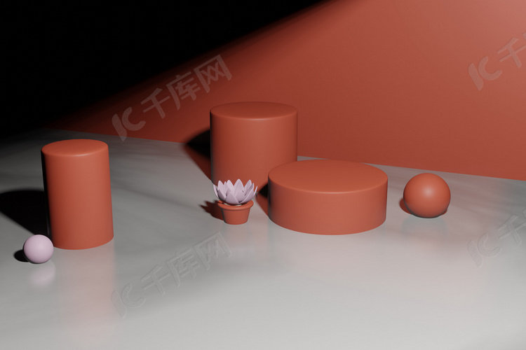 3D渲染舞台背景模型背景图片免费下载_海报banner/高清大图_千库网(图片编号6168236)