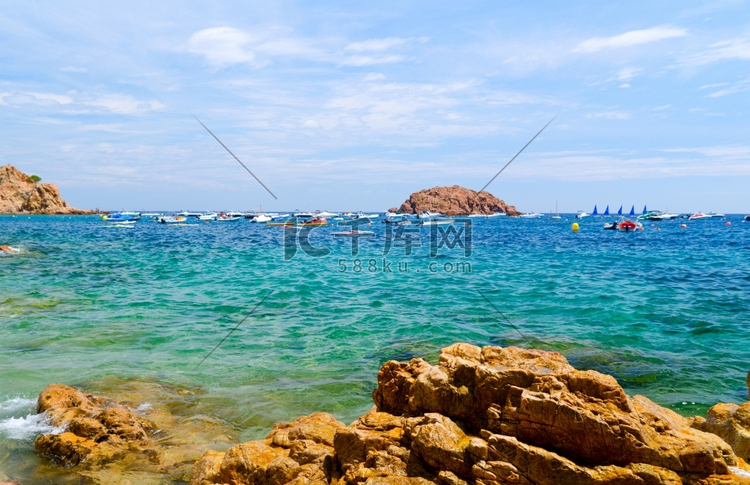 tosa de Mar, Costa Brava，西班牙高清摄影大图-千库网
