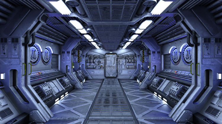 3d Cg 渲染的空间站高清摄影大图 千库网