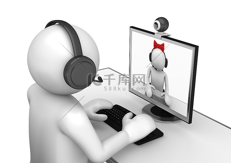 技术收集-视频聊天简笔画动物漫画高清摄影大图-千库网